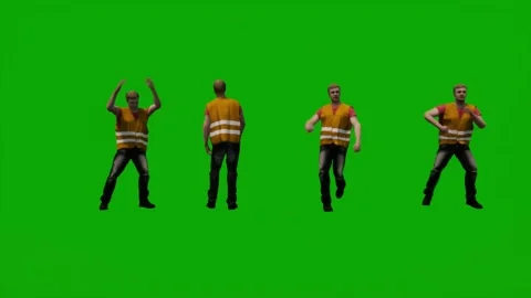 Construction worker green screen, worki... | Stock Video | Pond5
