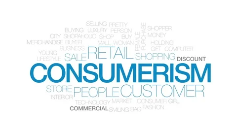 Consumerism animated word cloud, text de... | Stock Video | Pond5