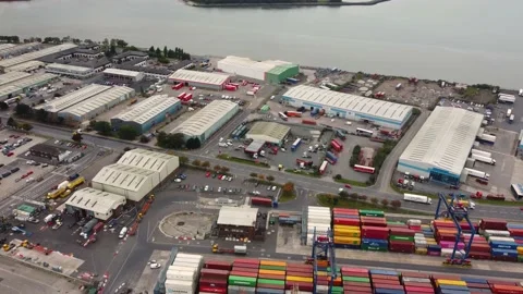 Container Crane working at Container Ter... | Stock Video | Pond5