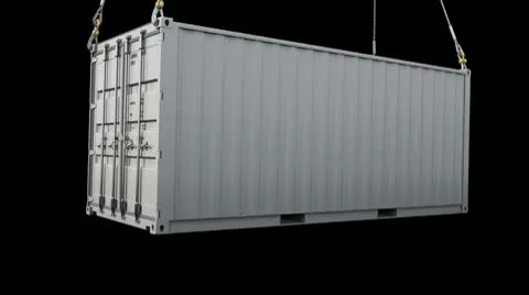 Container Placement with Alpha | Stock Video | Pond5