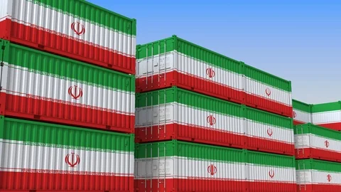 Container terminal full of containers wi... | Stock Video | Pond5