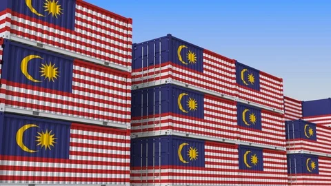 Container terminal full of containers wi... | Stock Video | Pond5