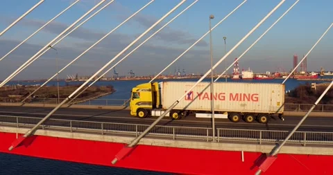 Container Trucks Stock Video Footage | Royalty Free Container Trucks ...