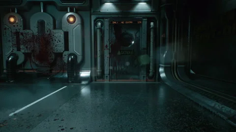 Contamination Zone and Sci-Fi Laboratory... | Stock Video | Pond5