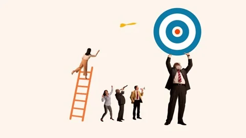 Contemporary art collage of employees re... | Stock Video | Pond5