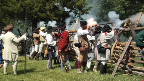 Musket Fire Stock Video Footage | Royalty Free Musket Fire Videos | Pond5