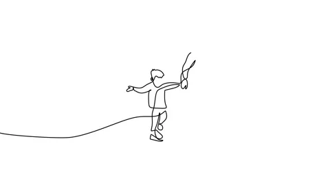 One Line Winter Stock Videos – Royalty-Free HD & 4K Videos