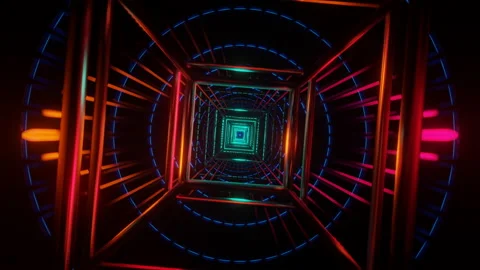 Continuous seamless loop of 3D kaleidosc... | Stock Video | Pond5