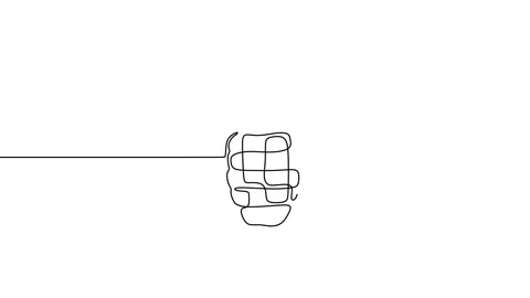 Continuous single line animation of gren... | Stock Video | Pond5