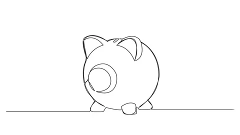 Bank Line Drawing Stock Footage ~ Royalty Free Stock Videos | Pond5