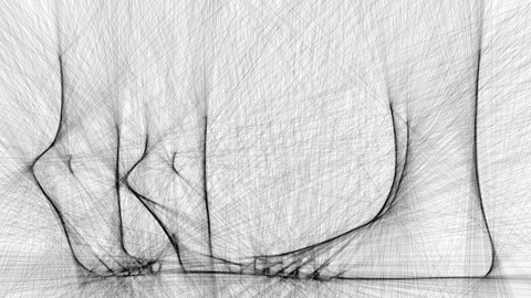Continuous straight multi line drawing o... | Stock Video | Pond5