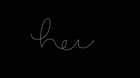 Continuous white line drawing word Hey o... | Stock Video | Pond5