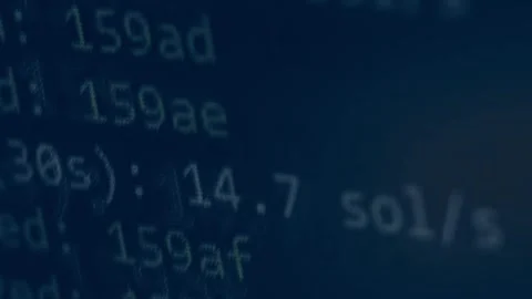 Contour effect of Cryptocurrency mining ... | Stock Video | Pond5