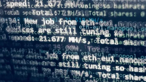 Contour effect of Cryptocurrency mining ... | Stock Video | Pond5