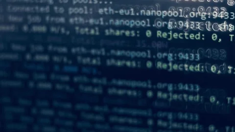 Contour effect of Cryptocurrency mining ... | Stock Video | Pond5