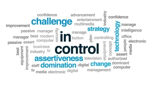 In control animated word cloud, text des... | Stock Video | Pond5