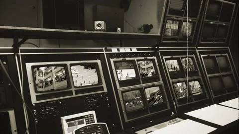 Tv Control Room Vintage Stock Footage ~ Royalty Free Stock Videos | Pond5