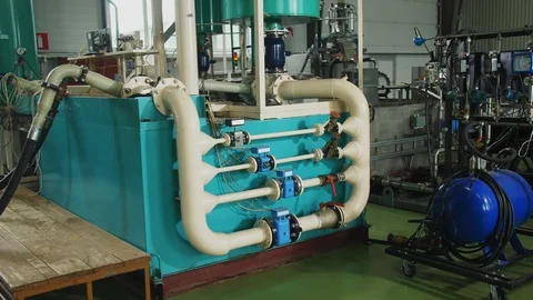 control skid cabinet with pipeline syste... | Stock Video | Pond5