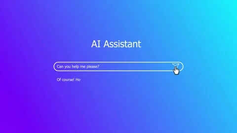Conversation Animation with AI Chatbot. ... | Stock Video | Pond5