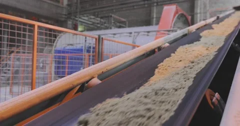 Conveyor belt line at the factory, conve... | Stock Video | Pond5