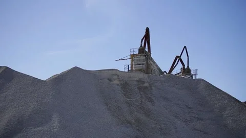 Conveyor on site at Gravel Pit Hill Quar... | Stock Video | Pond5