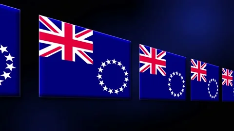 Cook Islands Flag Animated Background 3d... | Stock Video | Pond5