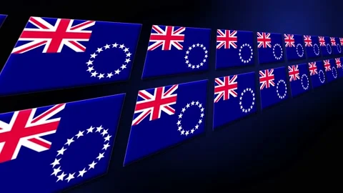 Cook Islands Flag Animated Background 3d... | Stock Video | Pond5