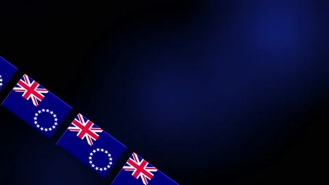 Cook Islands Flag Animated Background 3d... | Stock Video | Pond5