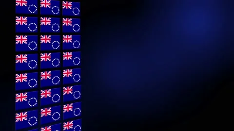 Cook Islands Flag Animated Background 3d... | Stock Video | Pond5