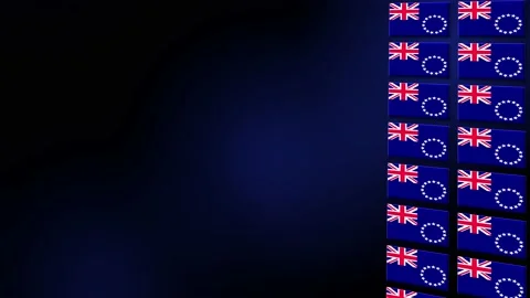 Cook Islands Flag Animated Background 3d... | Stock Video | Pond5