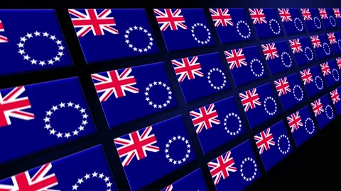 Cook Islands Flag Animated Background 3d... | Stock Video | Pond5