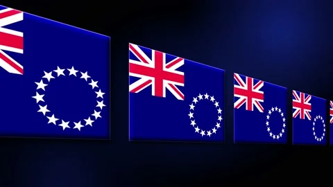 Cook Islands Flag Animated Background 3d... | Stock Video | Pond5