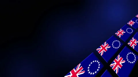 Cook Islands Flag Animated Background 3d... | Stock Video | Pond5