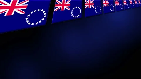 Cook Islands Flag Animated Background 3d... | Stock Video | Pond5