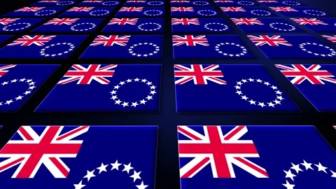 Cook Islands Flag Animated Background 3d... | Stock Video | Pond5