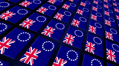Cook Islands Flag Animated Background 3d... | Stock Video | Pond5