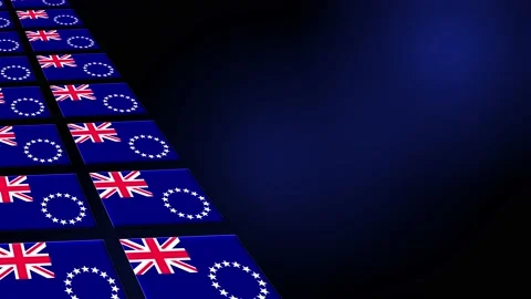 Cook Islands Flag Animated Background 3d... | Stock Video | Pond5