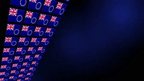 Cook Islands Flag Animated Background 3d... | Stock Video | Pond5