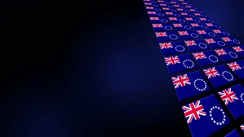 Cook Islands Flag Animated Background 3d... | Stock Video | Pond5