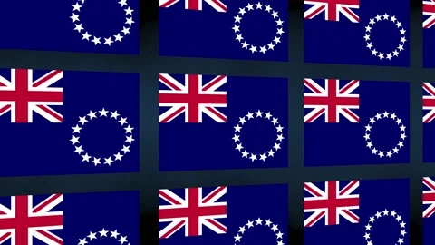 Cook Islands Flag animation 3d, National... | Stock Video | Pond5