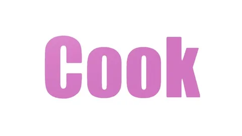 Cook Word Cloud Animated Isolated On Whi... | Stock Video | Pond5