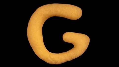 Cookie letter G, baking time lapse, incl... | Stock Video | Pond5