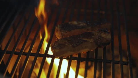 Cooking Wagyu Beef Brisket in Closed Fir... | Stock Video | Pond5