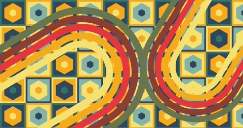 Cool 70's abstract background | Stock Video | Pond5