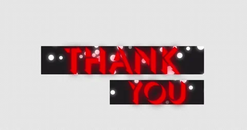Cool animated Thank You lower third in 4... | Stock Video | Pond5