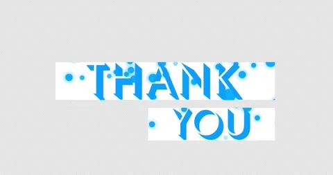 Cool animated Thank You lower third in 4... | Stock Video | Pond5