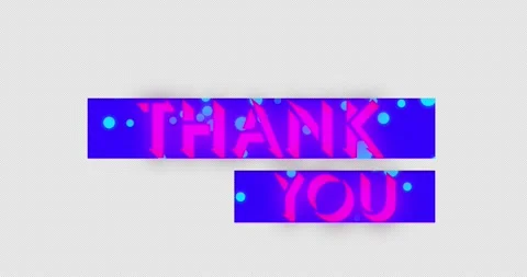 Cool animated Thank You lower third in 4... | Stock Video | Pond5