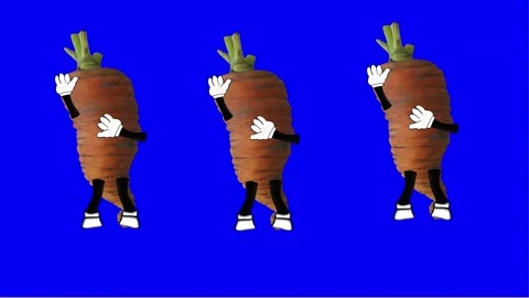 Cool carrots dancing animation | Stock Video | Pond5