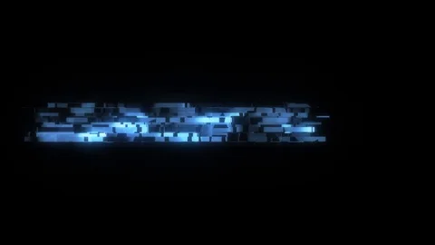 cool glitch ILLUMINATING text animation ... | Stock Video | Pond5