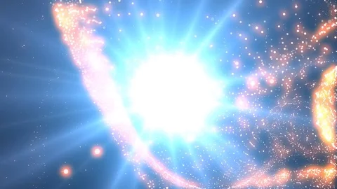 cool light space particles abstract back... | Stock Video | Pond5